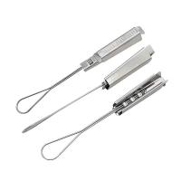 China 201 Stainless Steel 1 - 2 Pair FTTH Hardware Drop Wire Tension Clamp for sale