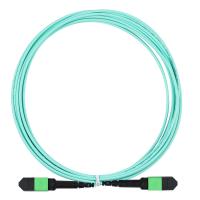 China LSZH OM4/OM3 MPO-MPO Multimode Female  Fiber Optic Patch Cord for sale