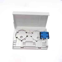 China FTTH Flame Retardant ABS 1 Port SC Duplex Fiber Optic Terminal Socket with Built-in Fiber Coiling Tray for sale