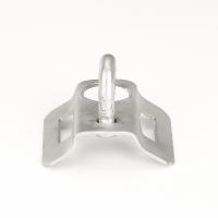 China Galvanized Steel ADSS Anchor Clamp for FTTx Pole Mounted with 65*65*54mm Size for sale