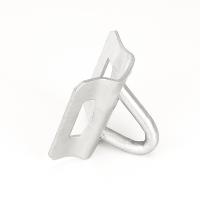 China Galvanized Steel ADSS Anchor Clamp for FTTx Pole Mounted with 65*65*54mm Size for sale