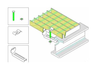 China Industrial Steel Grating Installation Guide: 25mm Bearing Length & 4mm Weld Bead Standards for sale