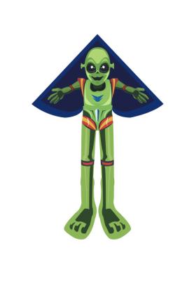 China 140*220cm Alien Kite Rip Stop Nylon Material , Kids Playing Kite 2-5bft Swing Range for sale