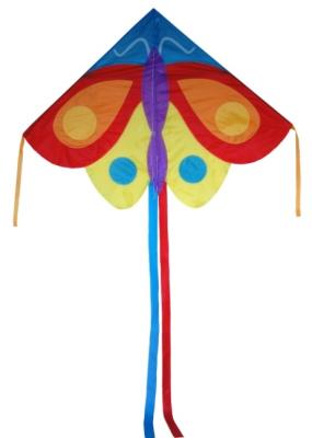China Butterfly Parttern Fiberglass Frame Delta Wing Kite 130*180cm for sale
