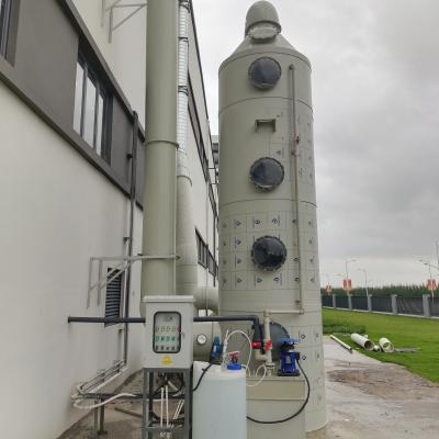 China Industrial Spray Tower Exhaust Gas Treatment System 3000-45000 M3/H Customizable for sale