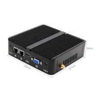 China Intel Celeron J4105 Mini Industrial PC 4GB RAM 128GB Storage 180×125×55mm Aluminum Case for sale