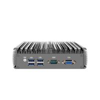 China Fanless Embedded Box PC with Intel Celeron J4125/N5105, 4× Gigabit LAN, 178×127×55mm Industrial Computer for sale