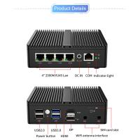 China Industrial Fanless Mini PC N5105 4-Core Processor with 4GB RAM and 128GB SSD - Compact 136×125×45mm Aluminum Chassis for sale