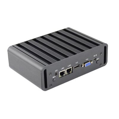 China Intel Core i7 4500U/5500U Fanless Mini PC with Dual Ethernet, 180×125×55mm Compact Desktop Computer for sale