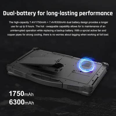 China 15.6 Inch IP65 Rugged Laptop Intel i5 i7 Windows 11 8GB 256GB GPS 4G WiFi BT for sale