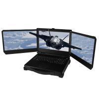 China 17.3 inch Triple Screen Military Rugged Laptop Core i7 12700T Nvidia T1000 4GB Workstation for sale