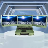 China 17.3 inch Triple Screen Military Rugged Laptop Core i7 12700T Nvidia T1000 4GB Workstation for sale