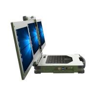 China 15.6 Inch Triple Screen Rugged Laptop Intel Core i7 i9 GTX1650 4GB IP65 Waterproof for sale
