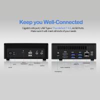 China Intel Core i7 1165G7 Mini PC 8GB RAM 256GB SSD Compact Desktop Computer 133×124×48mm for sale