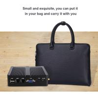 China Fanless J4125 Industrial Mini PC 180×125×55mm with Intel Processor and Dual LAN Ports for sale