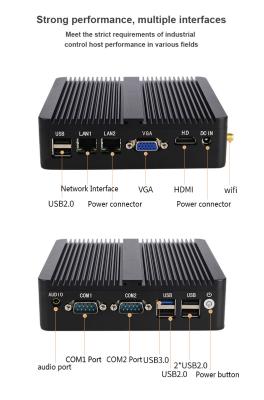 China Intel Celeron J4125 Industrial Mini PC 180x125x55mm with Custom Logo and Windows 10 Support for sale