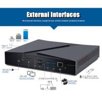 China Intel Core i9-9880H Industrial Mini PC with 8GB DDR4 RAM and 256GB NVMe SSD - 222x195x39mm Compact Computer for sale