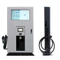 China Nominal Input Voltage 380 VAC ± 15% Chademo CCS Fast Charging Advertisement Screen for 60kW EV Car Charging Station Machine for sale