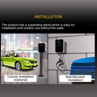 China 400V 32A 22kW Level 2 EV Charging Station Three Phase Input / Output Voltage for Home Electric Car Charging 22kw for sale