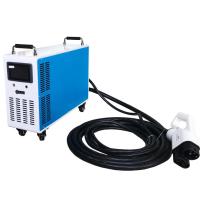 China CE Approval OCPP 1.6 Portable Electric Car Plug 20KW 60A DC Fast Charger CHAdeMO CCS EV Charging Station with USB Port AC for sale