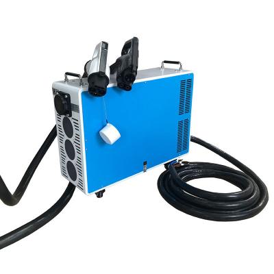 China 60KW Output Power Guangdong Energy CCS2 Portable Electric Vehicle DC EV Station Charging Pile with Double Gun Model3 for sale