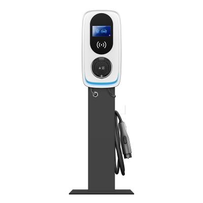 China 22kw CCS2 Commercial OCPP Wallbox EVSE Car Fast AC EV Charger Station with Wifi Network Connection for sale