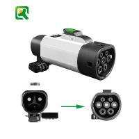 China 220v Input Voltage Type2 Cars PC Copper Tesla to Type2 EV Charger Adapter with 7KW Output Power and 32A for sale