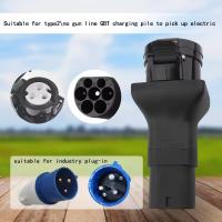 China Electric Vehicle Type2 Charger Connector 32A Socket Charging Adapter Charging Station Take Electric Head Charging Outlet for sale