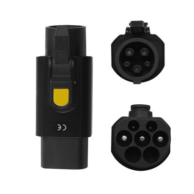 China 220V 32A Output Current Type2 to J1772 Type1 Adapter for 7kW Portable Charging Station EV Charger Adapter for sale