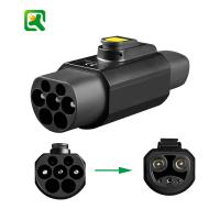 China 32A 220V Waterproof Portable EV Charging Adapters PC Copper NACS Type2 to Tesla 7KW Chargers Connector Charging Stations for sale