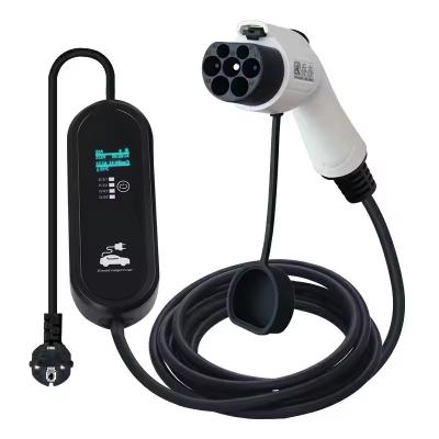 China 16Amp Rated Current Portable EV Charger for Gbt Electric Vehicles 3.5kw Cable Station Latest Technology for sale