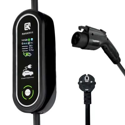 China 220v Input Voltage Portable EV Charger J1772/type1 16A 3.5kw Fast Charging Retrofit/Upgrade Purpose for sale