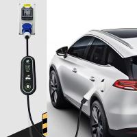 China Electric Car Charger CEE Plug 5pins PC Copper 10Meters Cable Length Portable EV Charger Type2 7KW 32A EV Charging Box for sale