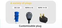 China Electric Car Charger CEE Plug 5pins PC Copper 10Meters Cable Length Portable EV Charger Type2 7KW 32A EV Charging Box for sale