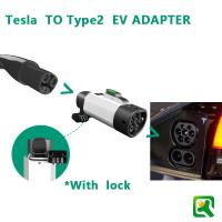 China CE Approved 7KW 32A 220V NACS TO TYPE2 Adapter with lock charging head EV Charger Connector Adapter for Electrical Cars Portable artifact for sale
