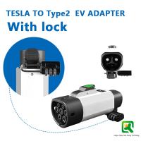 China CE Approved 7KW 32A 220V NACS TO TYPE2 Adapter with lock charging head EV Charger Connector Adapter for Electrical Cars Portable artifact for sale