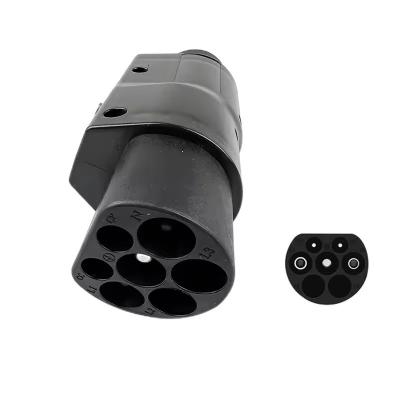 China 220v Input Voltage 7KW 32A Type2 to J1772 Type1 Adapter EV Charger Converter for Electric Car Charging for sale