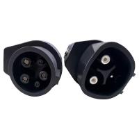 China Black 7KW American Gauged Gun Seat Conversion Head 220V for T to Type1 J1772 Charging Head Adapter32A for sale