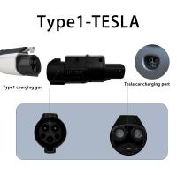 China Experience the Convenience of TYPE1 to TSL Car 7kw EV Charge Adapter for Tesla Charging for sale
