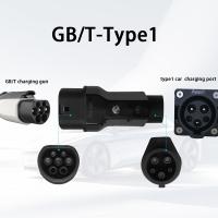 China PC Copper 32A 220V GBT to Type1/J1772 Converter ev charging adapter for Type1 car GBT charging pile purpose for sale