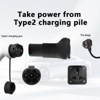China Black 16A 220V 3.5KW EV Charger Adapter Output Power for Car EV Discharger V2L Head Type 2 Charging Station V2L for sale