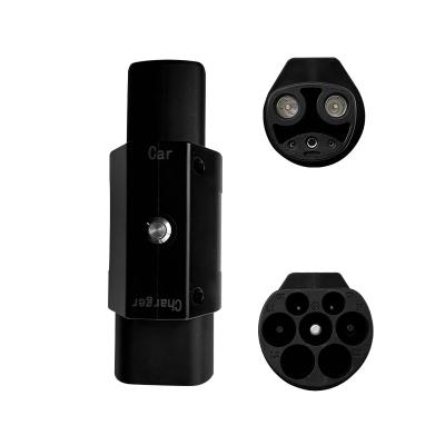 China 7kw 32A NACS AC EV Charging Adapter for NACS Type2 Charging Pile to Upgrade/ Retrofit Tesla in Black for sale