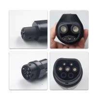 China 220v Black Electric Vehicle GBT to Tesla Adapter 7kw Ev Socket Charging Function for EV Charging Adapter for sale