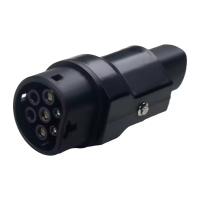 China 220v Black Electric Vehicle GBT to Tesla Adapter 7kw Ev Socket Charging Function for EV Charging Adapter for sale