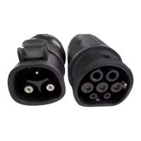 China 7kW Type2 EV Charger Adapter for Tesla Charging Pile to Type2 Car EV Connector 220V 32A Black for sale