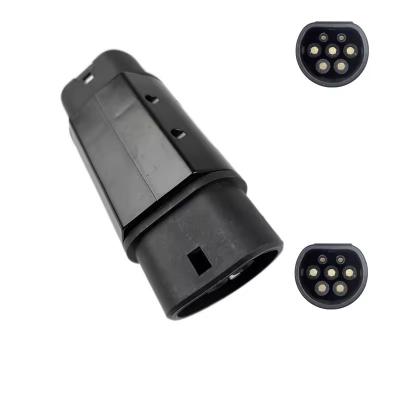 China GBT to Type2 Portable EV Charger Adapter AC Charging Gun Connector 380V 32A Waterproof IP55 Grade for sale