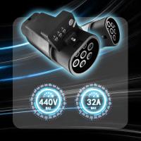 China GBT Adapter 3 phase Black Rated voltage 380V Type2 EV charger for EU Car GBT Charging Station Converter for sale