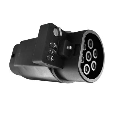 China GBT EV Station Electric Vehicle Charger Connector Easy to Install 3 Phase 32A GBT to Type 2 Adapter with PC Copper for sale