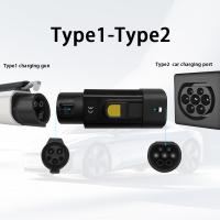 China Electric Car Charging Converter Type1 to Type2 Ev Connector Retrofit/Upgrade 220V-250V Operation Voltage Customized Plug for sale