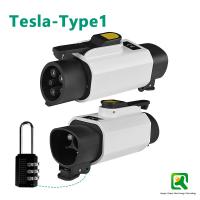 China 32A AC Rated Current Tesla to J1772 EV Car Charger Adapter Converter for EV Vehicles 7KW 220v 32A Tesla Charging Pile for sale